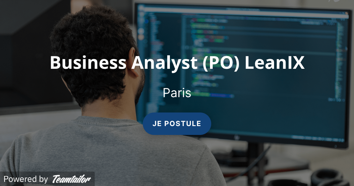 Business Analyst (PO) LeanIX - Emeria Technologies