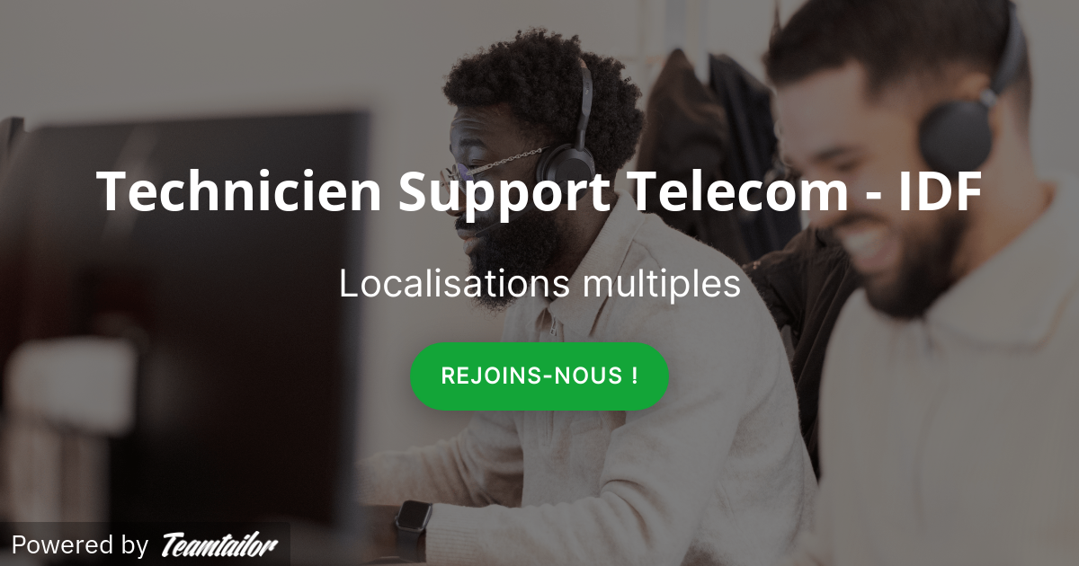 Technicien Support Telecom - IDF - Koesio