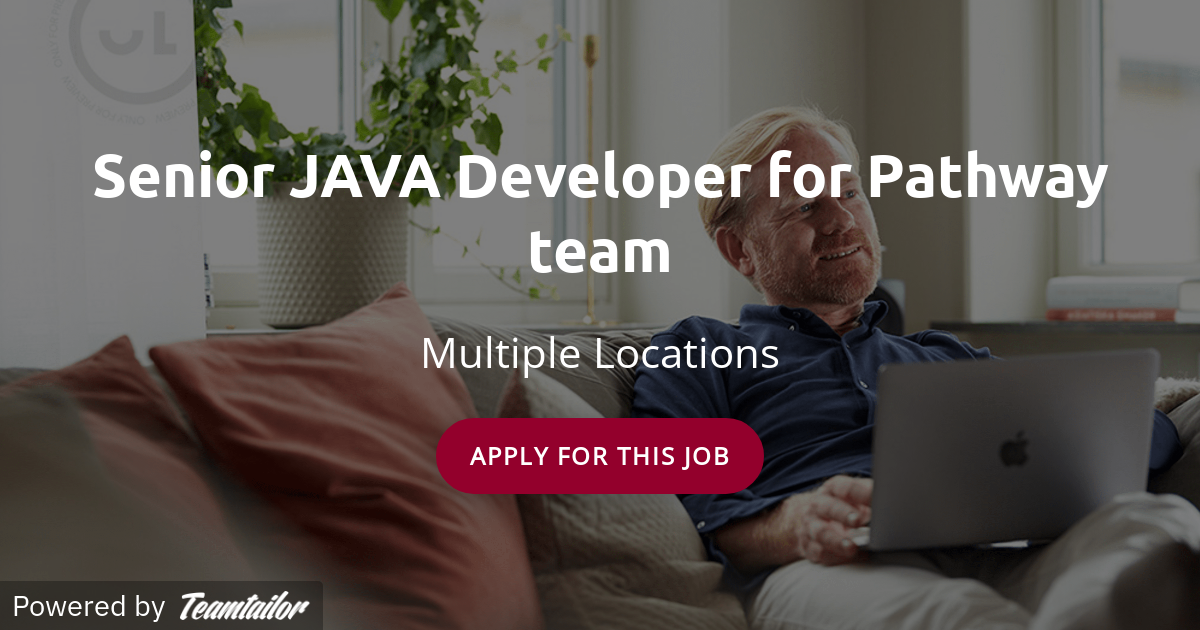 Senior JAVA Developer for Pathway team - Visma