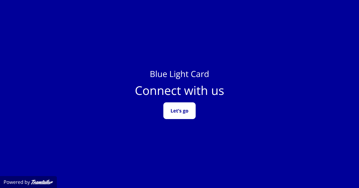 Blue Light Card – Connect
