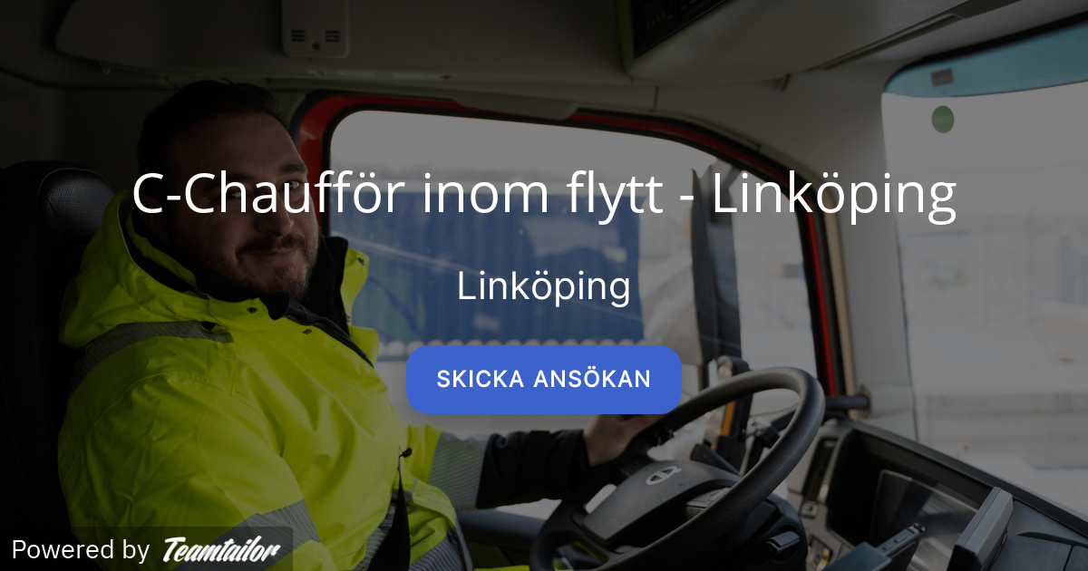 C-Chaufför inom flytt - Linköping - Simplex Bemanning AB