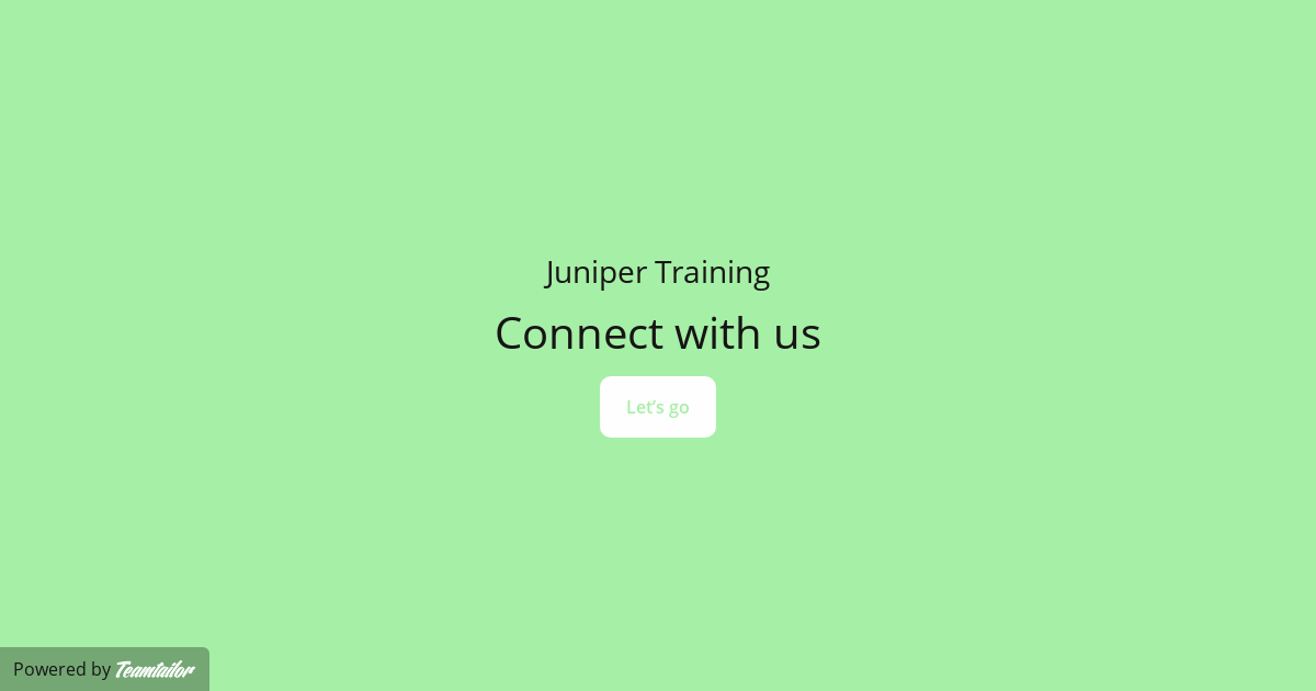 Juniper Training – Connect
