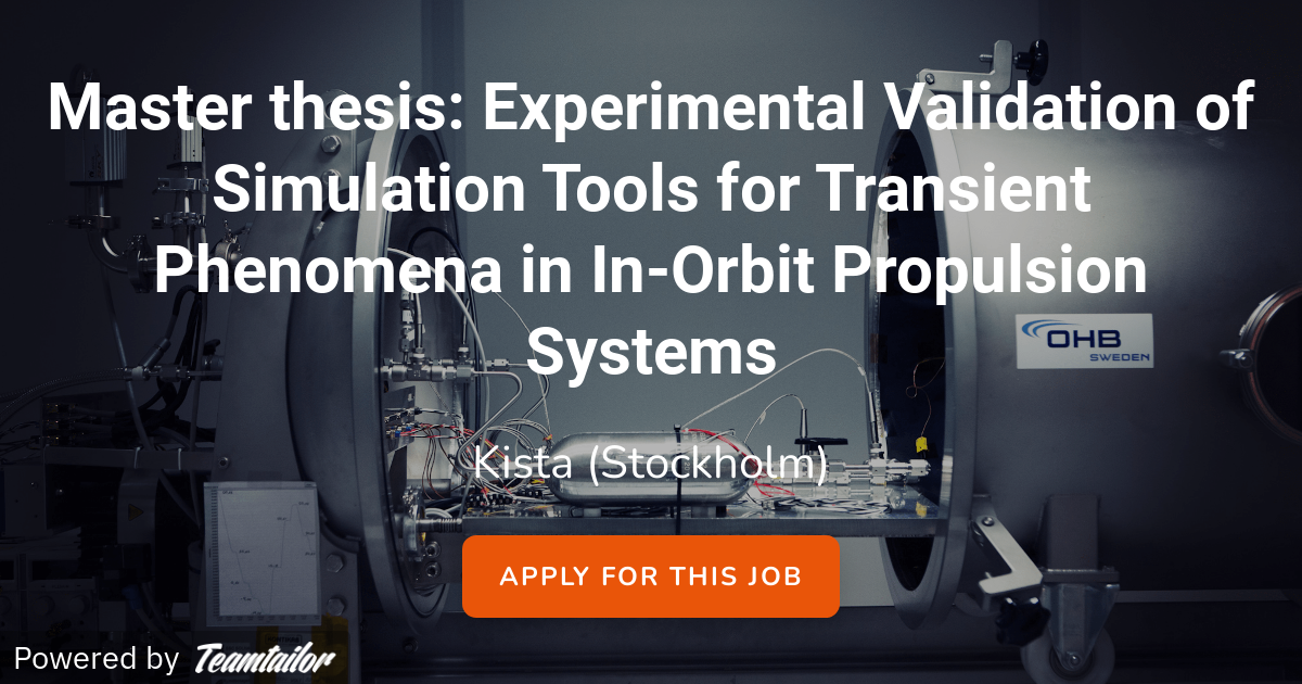 Master thesis: Experimental Validation of Simulation Tools for ...