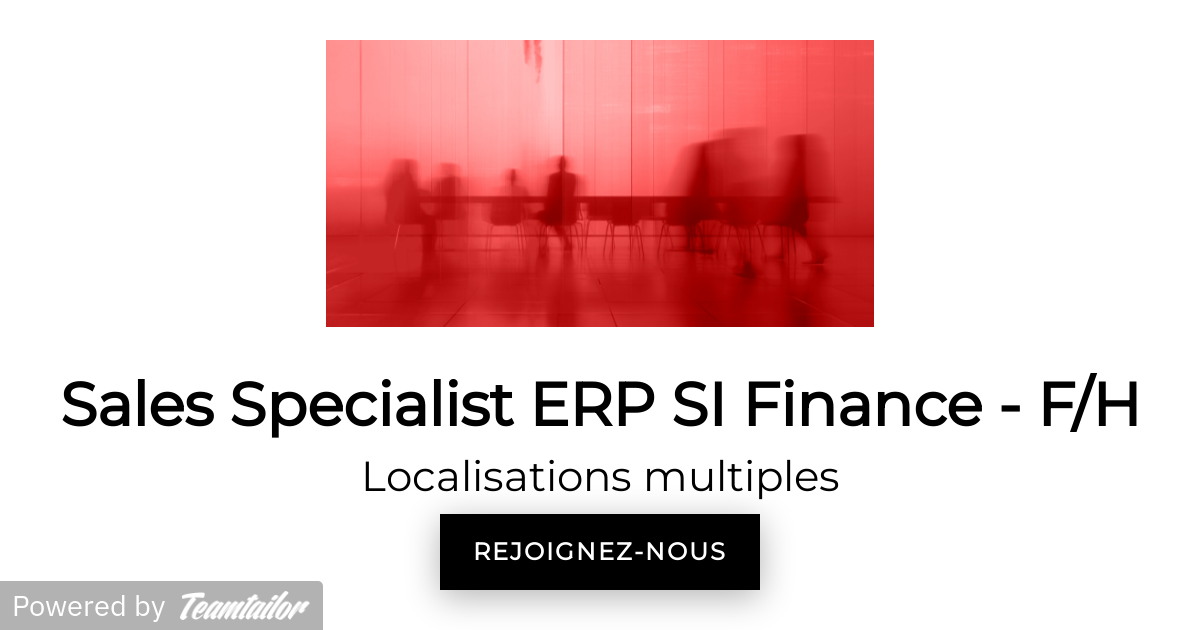 Sales Specialist ERP SI Finance - F/H - Niji