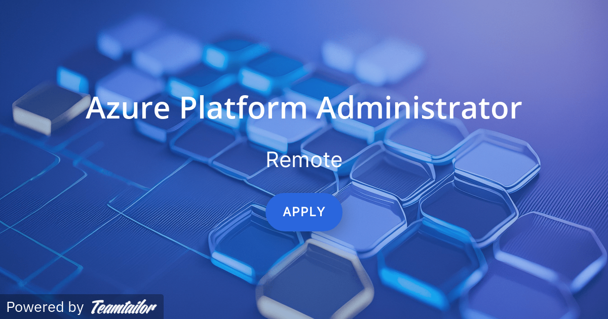 Azure Platform Administrator - SDG Group