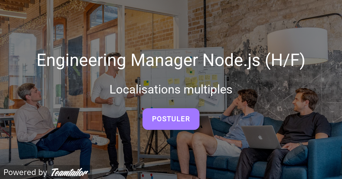 Engineering Manager Node.js (H/F) - MyUnisoft
