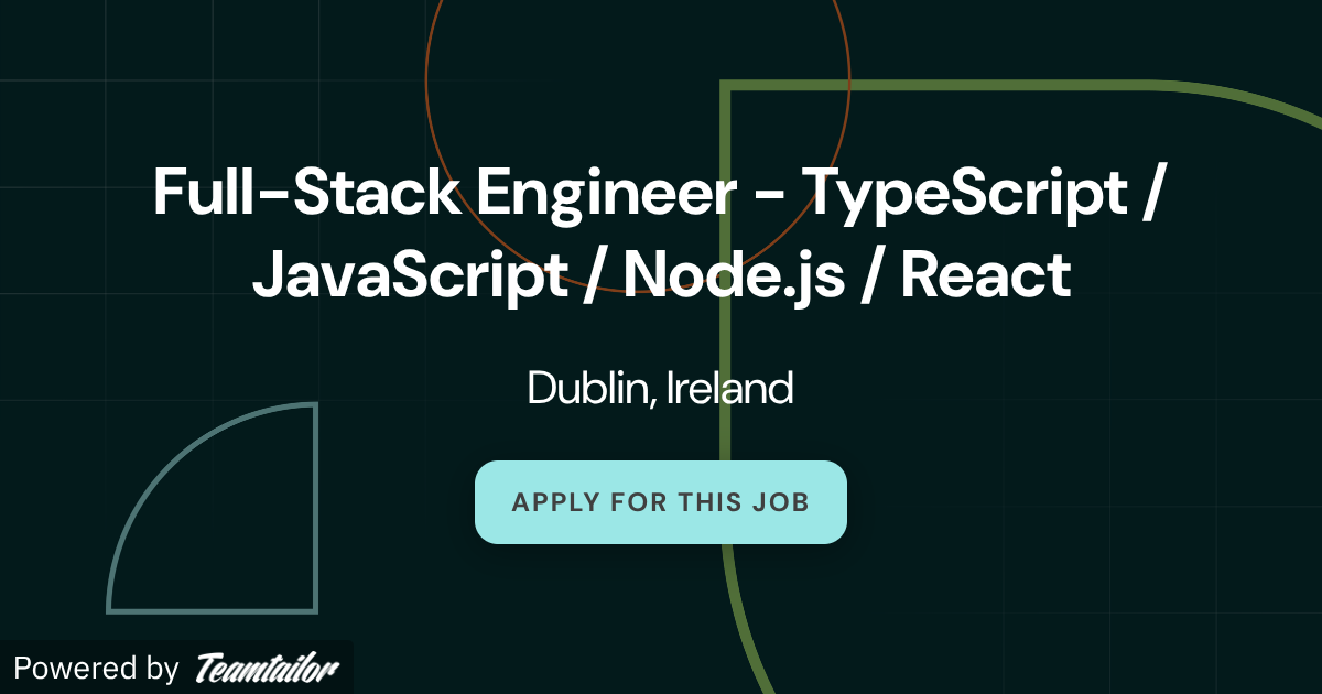 Full-Stack Engineer - TypeScript / JavaScript / Node.js / React - EcoOnline