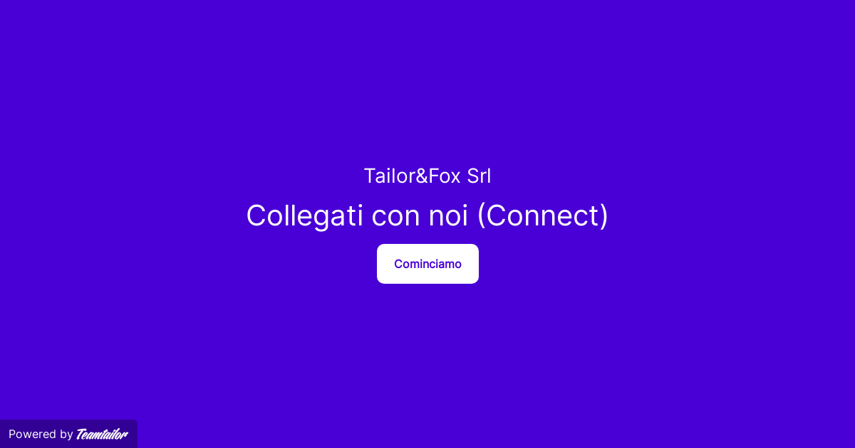 Tailor&Fox Srl – Connect
