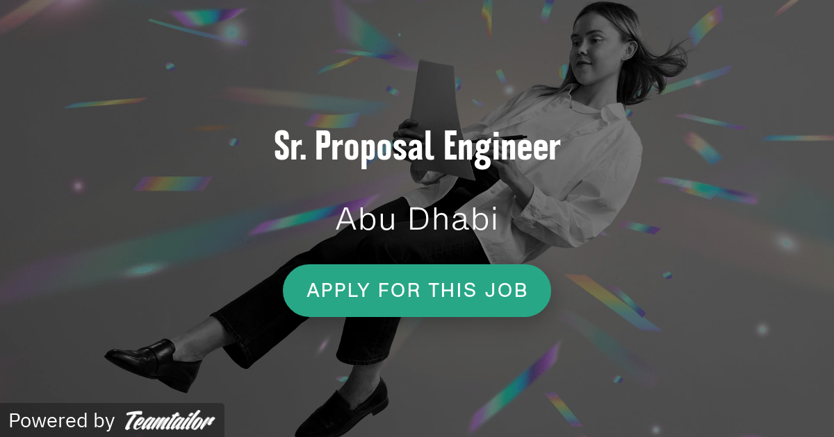 Sr. Proposal Engineer - Rejlers Abu Dhabi