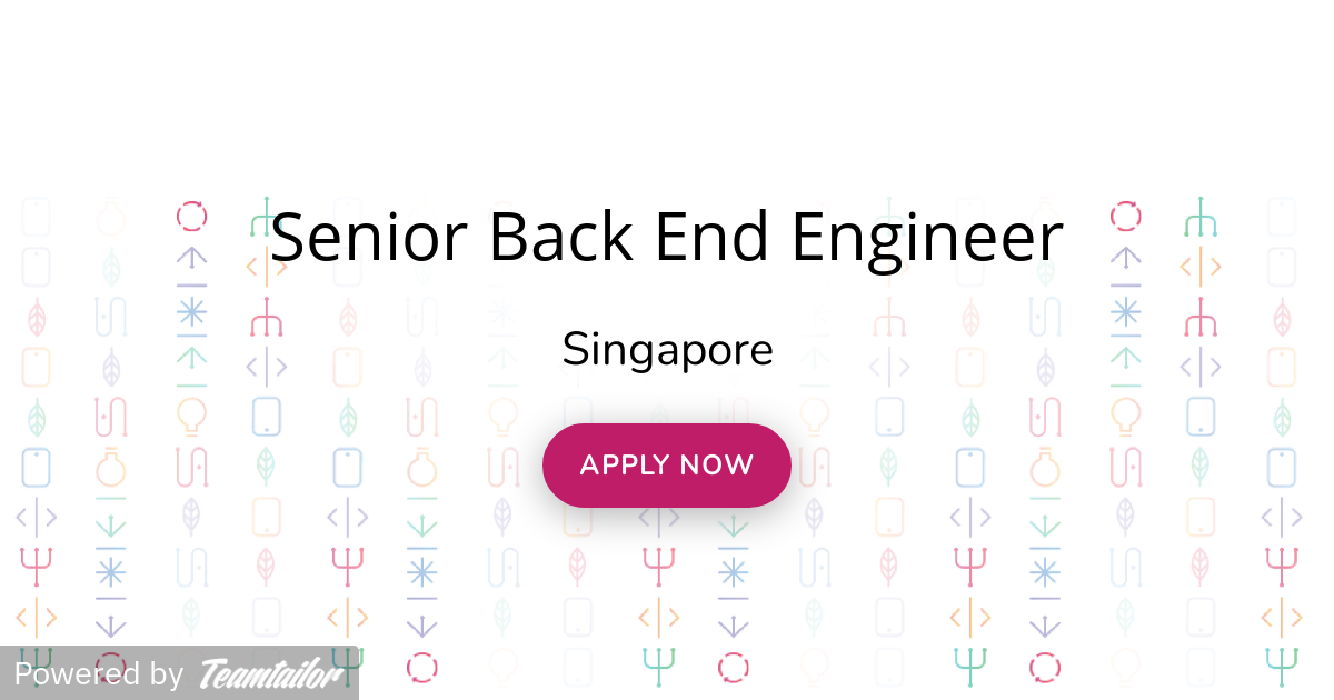Senior Back End Engineer - Zenika Singapore