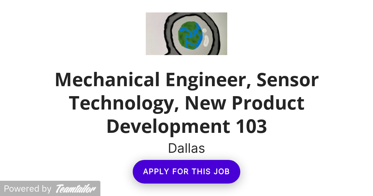 Mechanical Engineer, Sensor Technology, New Product Development 103 - Hatch Global Search