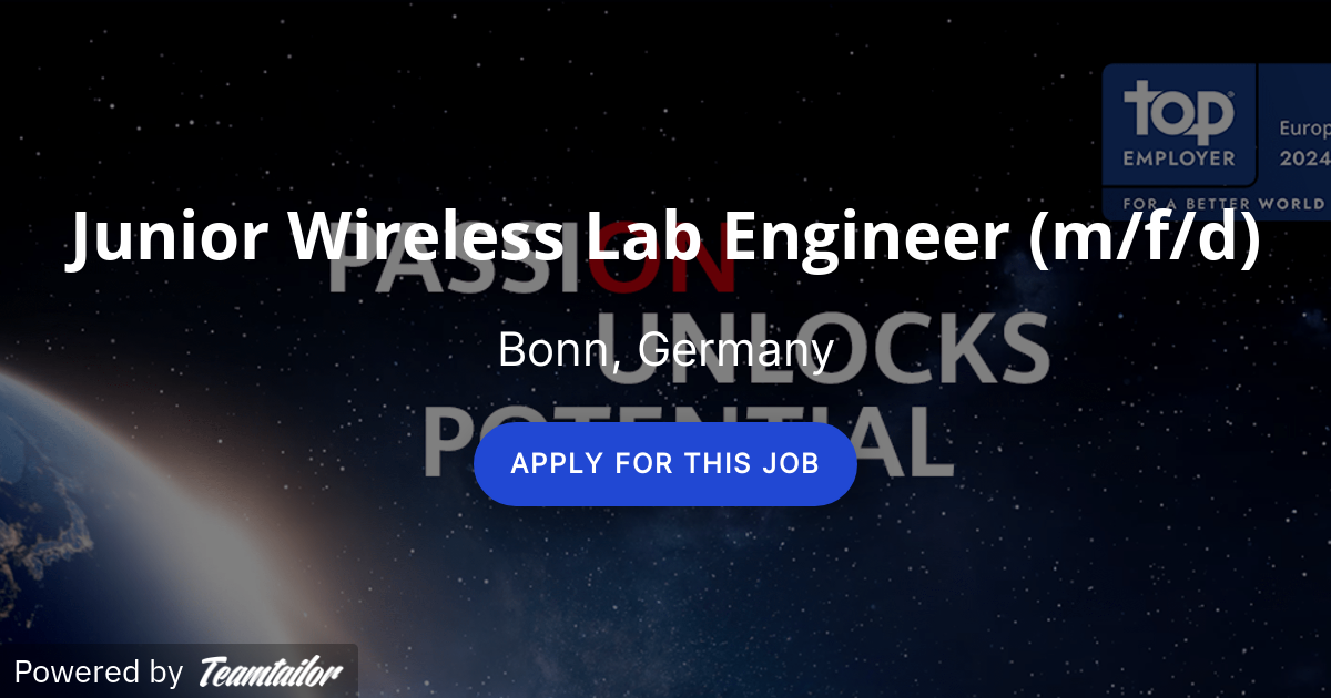 Junior Wireless Lab Engineer (m/f/d) - Huawei Europe