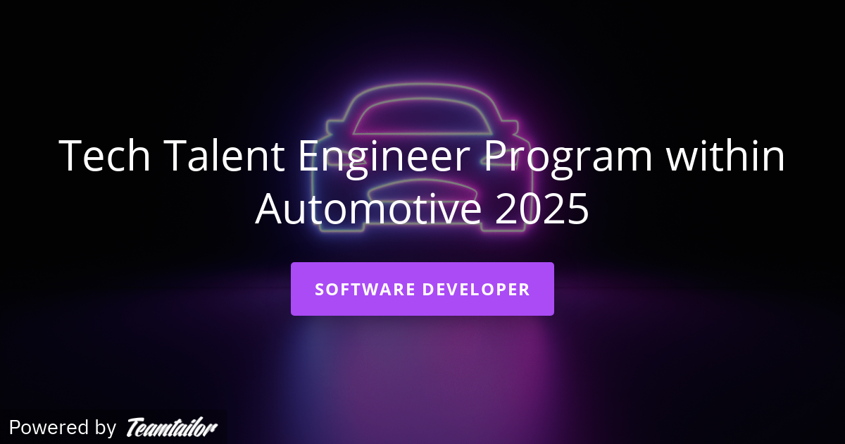 Software developer - Tech Talent Engineer Program within Automotive ...
