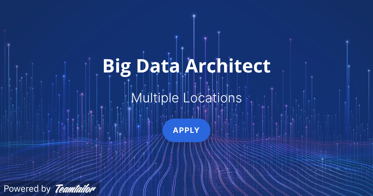 Big Data Architect - SDG Group