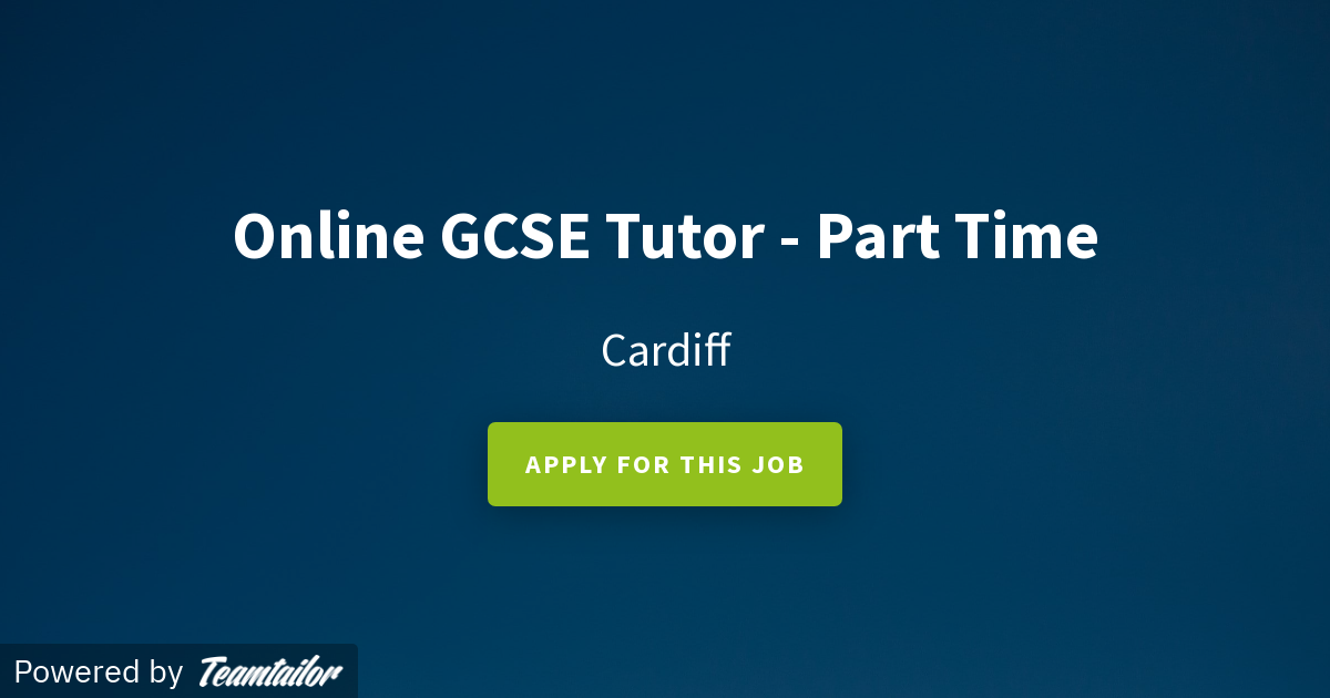 Online GCSE Tutor - Part Time - FindTutors