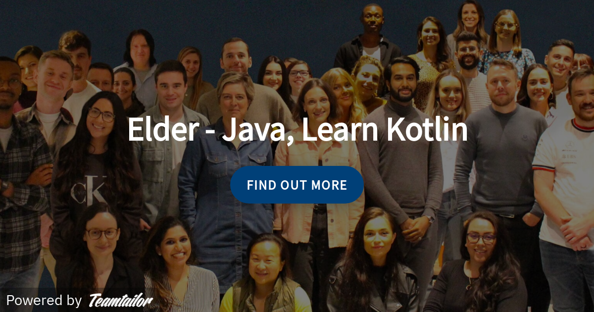 Java, Learn Kotlin Engineer - Elder