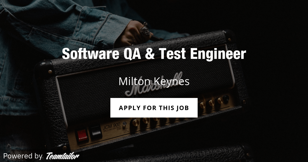 Software QA & Test Engineer - Marshall Group