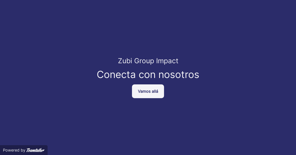 Zubi Group Impact – Connect