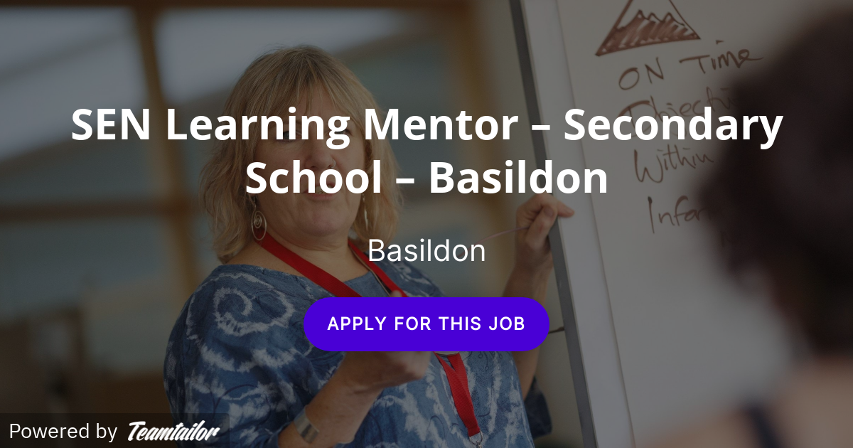 SEN Learning Mentor – Secondary School – Basildon - Wayman Learning Trust