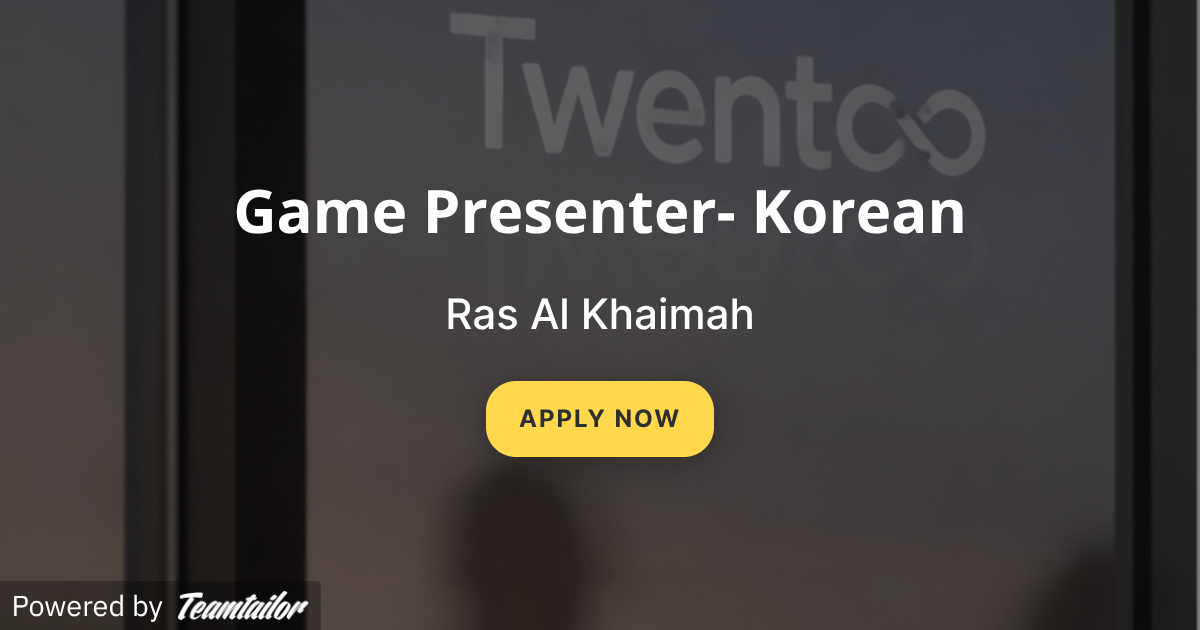 Game Presenter- Korean - Twentoo
