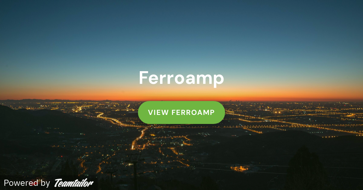 Join the journey of Ferroamp - Ferroamp