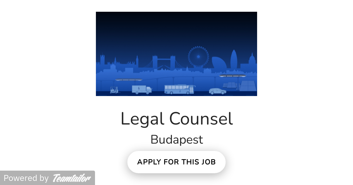 Legal Counsel - BYD Europe