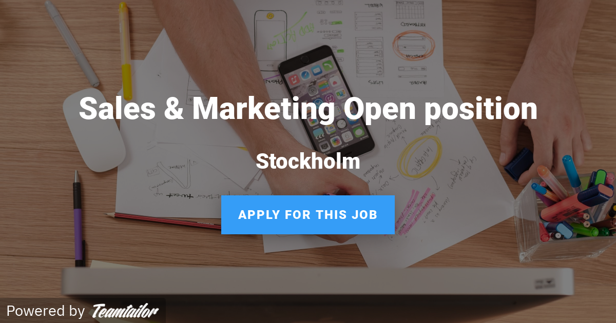 Sales & Marketing Open position - Corsmed