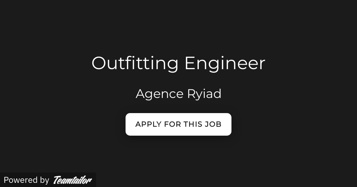 Outfitting Engineer - fortil