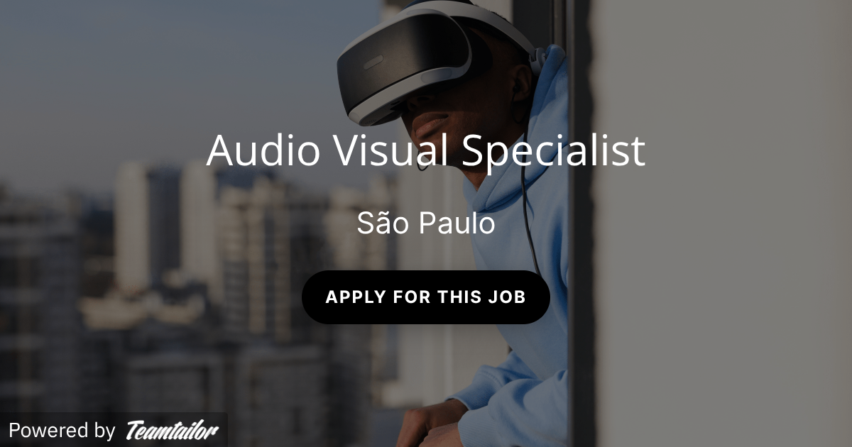 Audio Visual Specialist - David Kennedy Recruitment