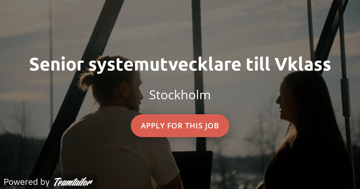 Senior systemutvecklare till Vklass - Visma Tech AB