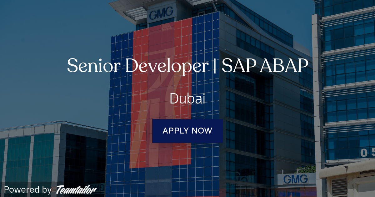 Senior Developer | SAP ABAP - GMG