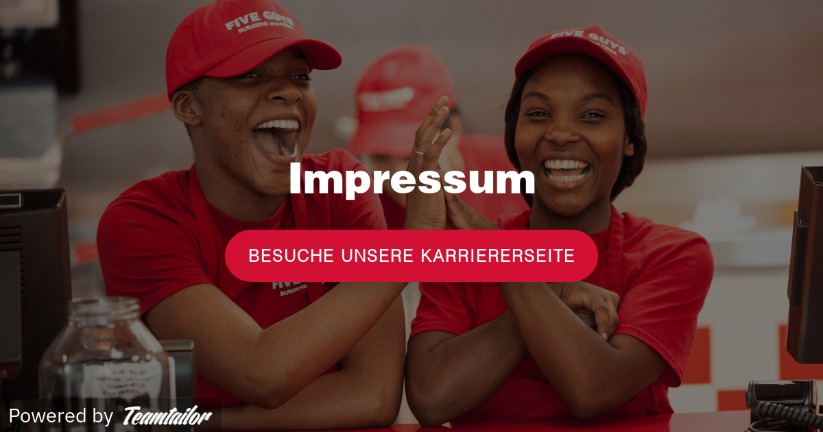 Impressum - Five Guys Germany GmbH