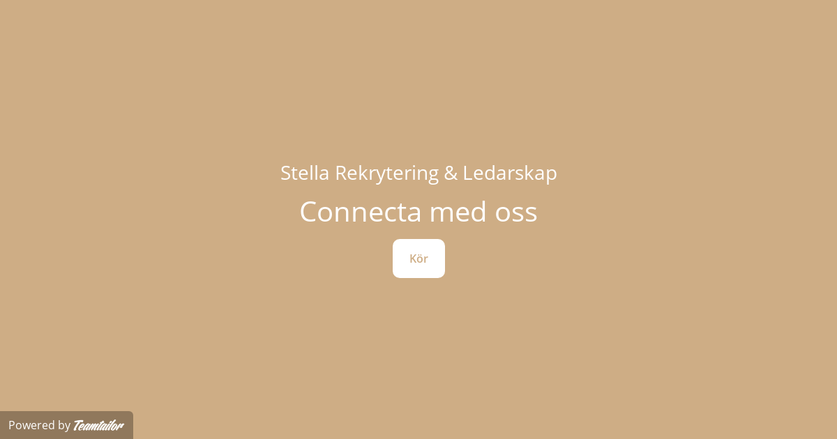 Stella Rekrytering & Ledarskap – Connect