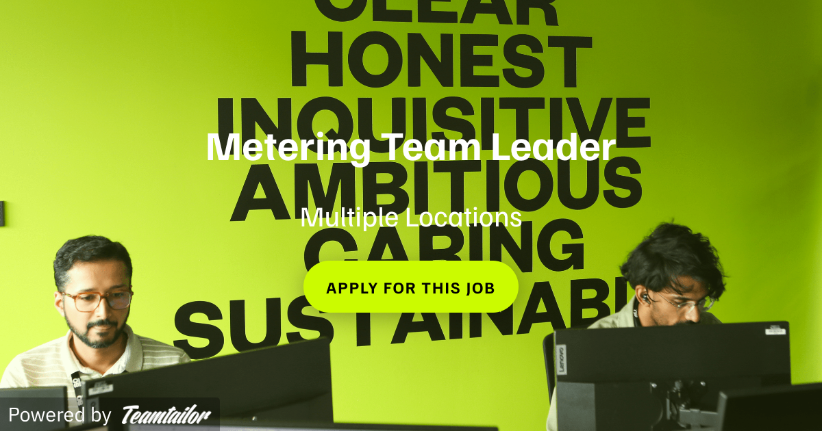 Metering Team Leader - So Energy