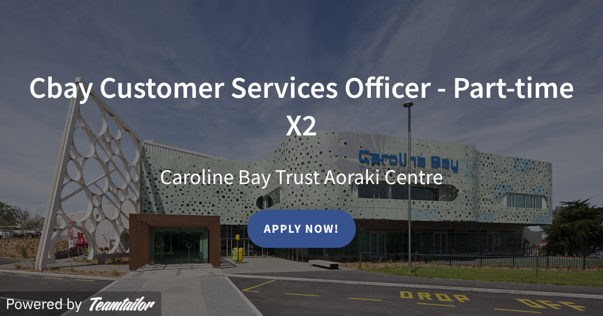 Cbay Customer Services Officer - Part-time X2 - Timaru District Council