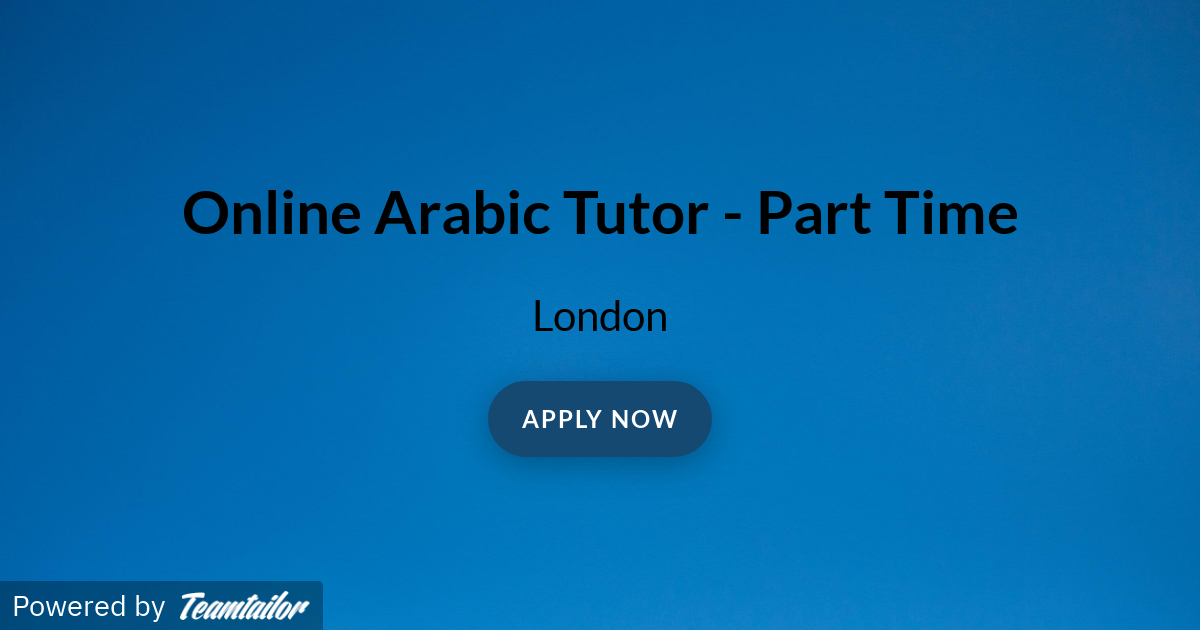 Online Arabic Tutor - Part Time - FindTutors