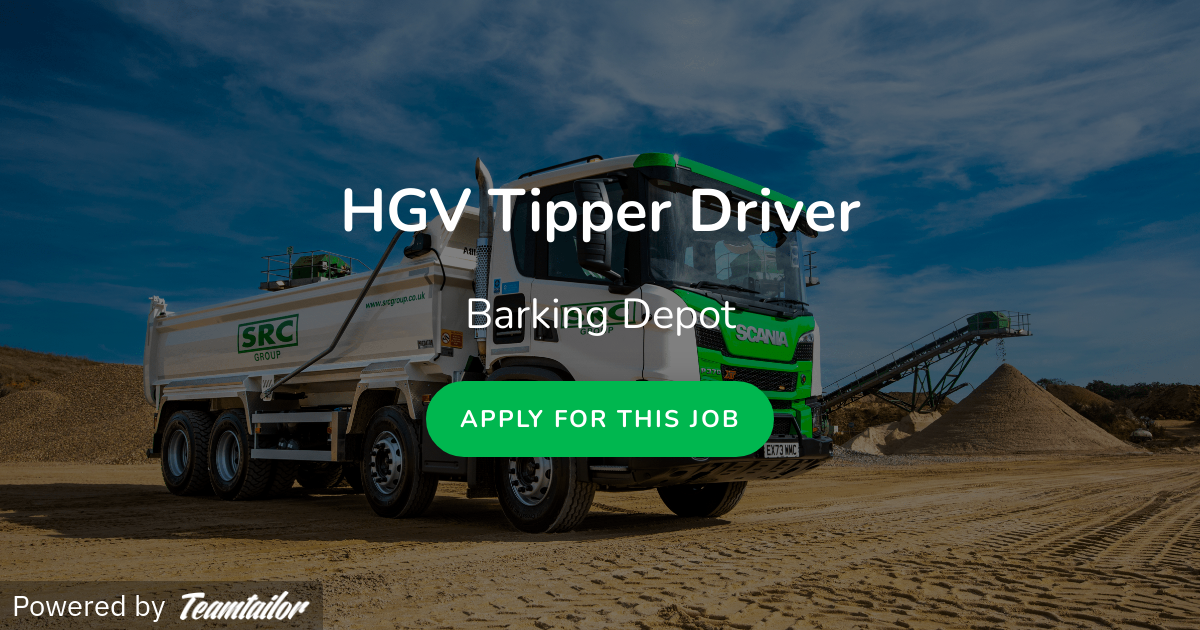 HGV Tipper Driver - SRC Group