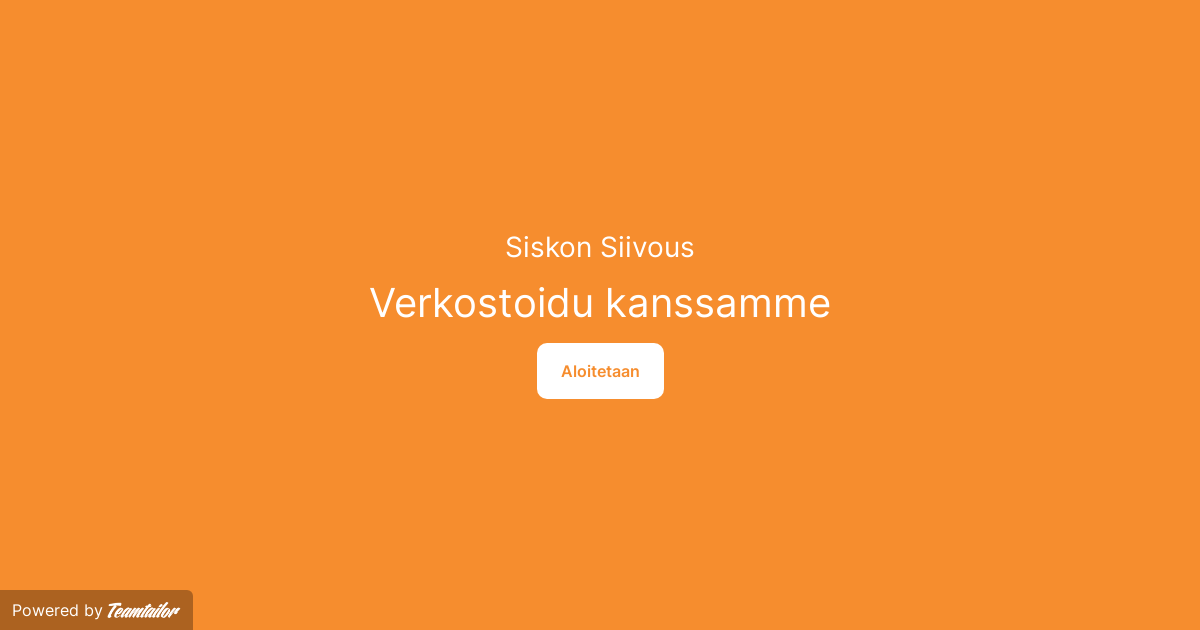 Siskon Siivous – Connect