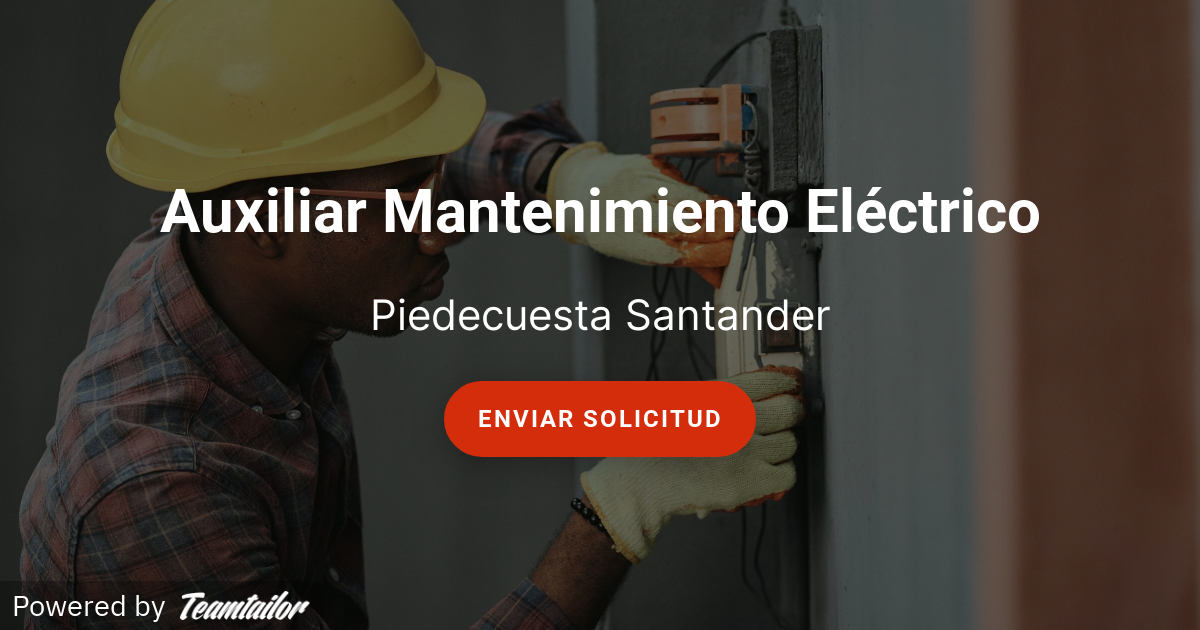 Auxiliar Mantenimiento Eléctrico - Summar