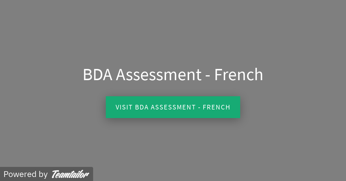 BDA Assessment - French - Queue-it ApS