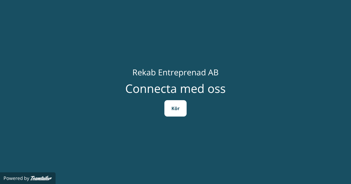 Rekab Entreprenad AB – Connect