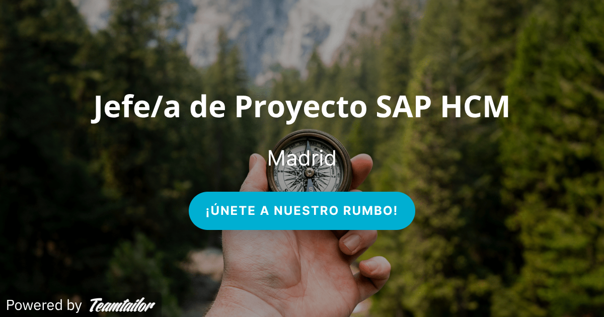 Jefe/a de Proyecto SAP HCM - SACYR