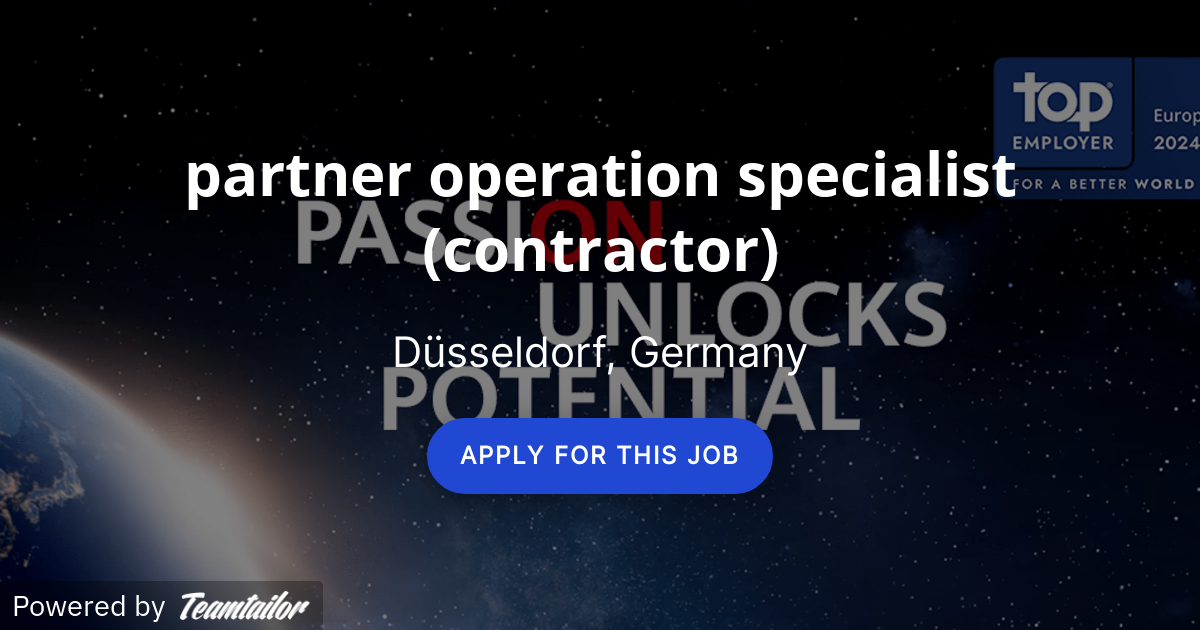 partner operation specialist (contractor) - Huawei Europe