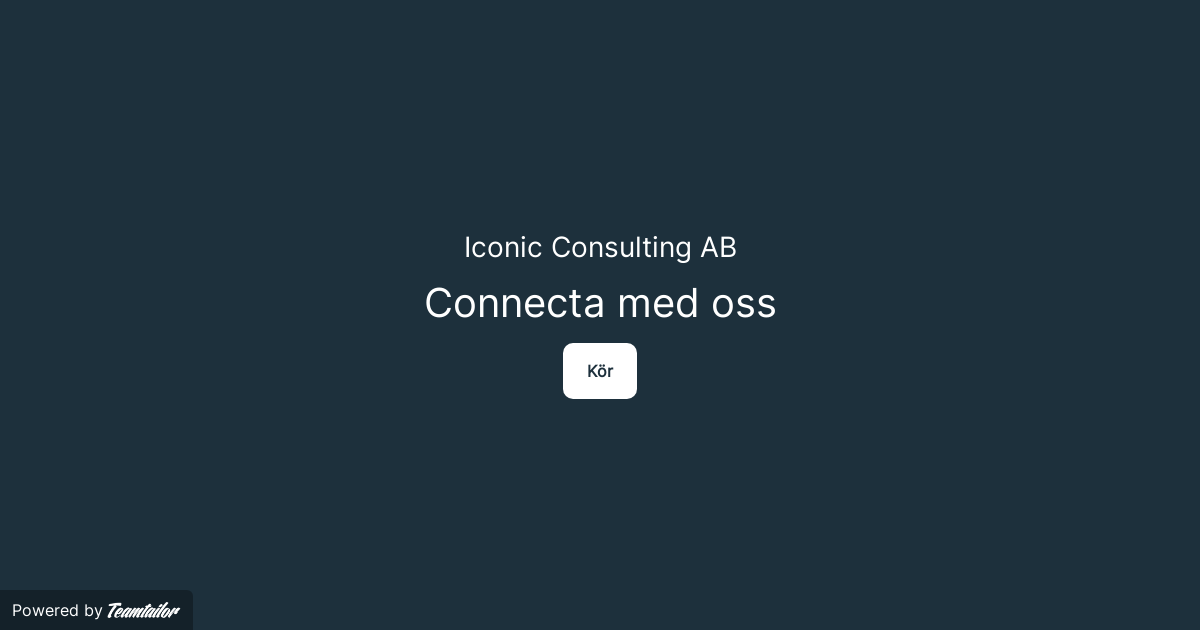 Iconic Consulting AB – Connect