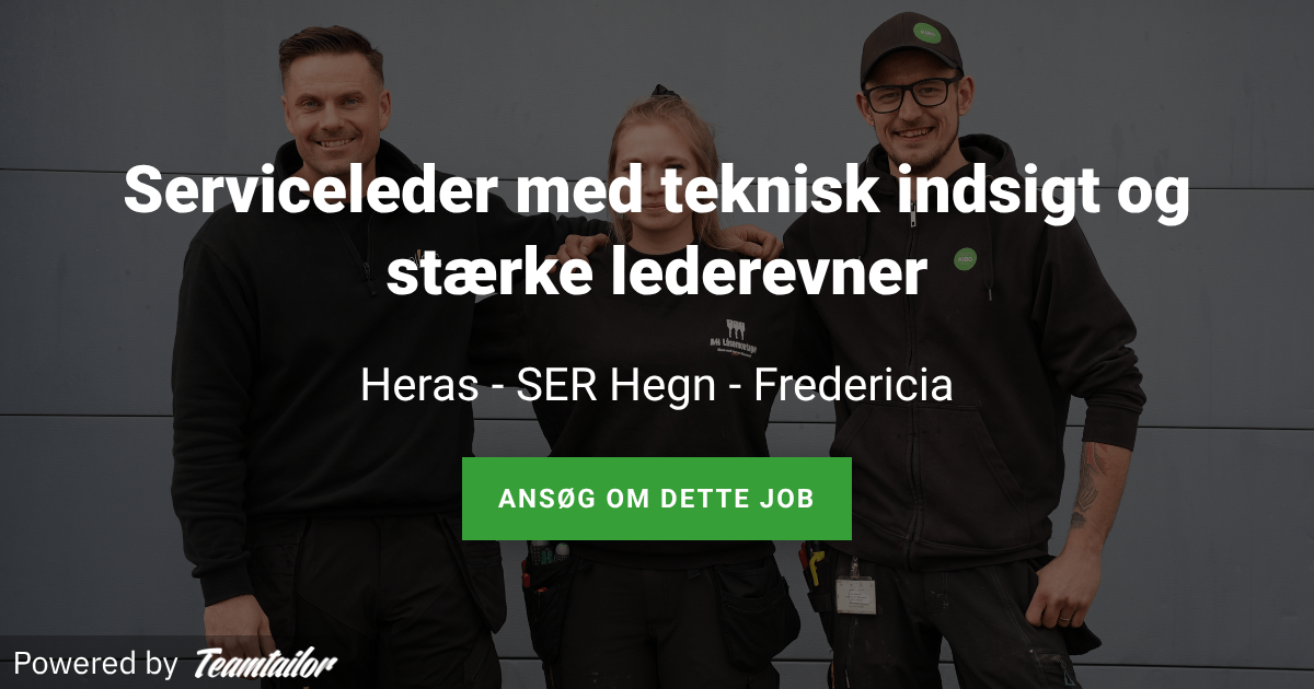 Serviceleder med teknisk indsigt og stærke lederevner - KIBO Sikring A/S