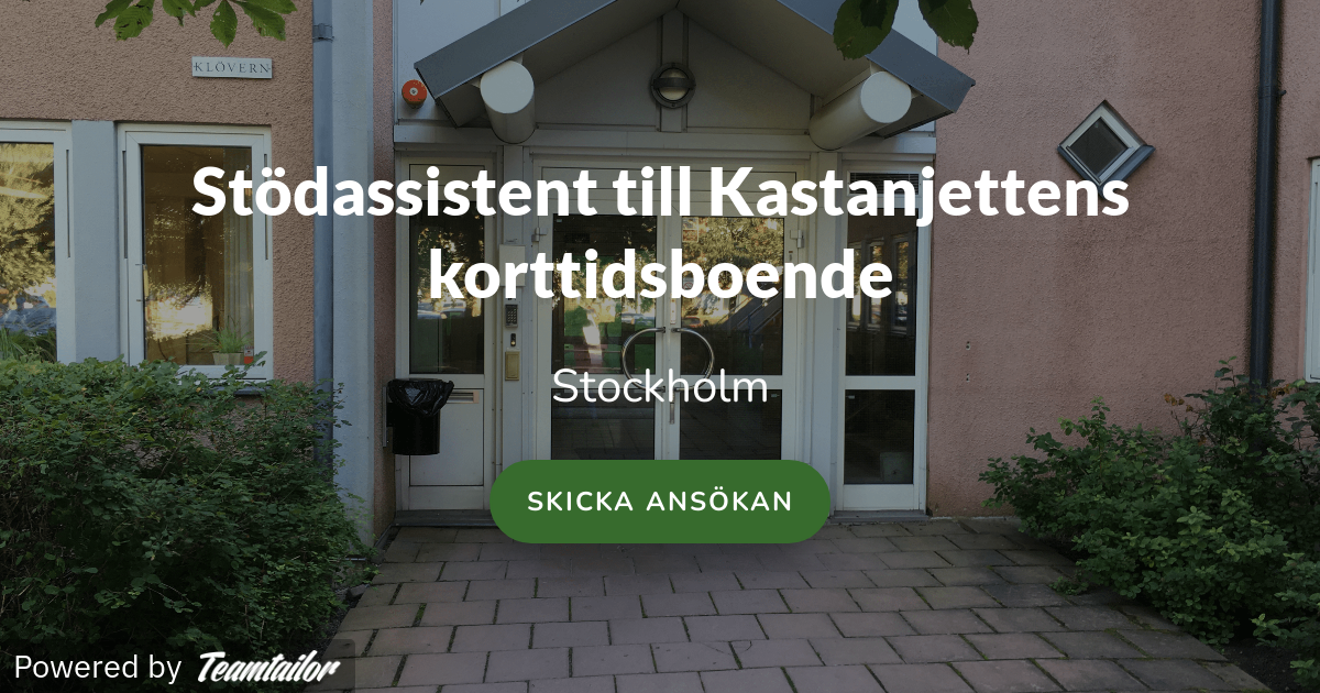 Stödassistent till Kastanjettens korttidsboende - Nytida