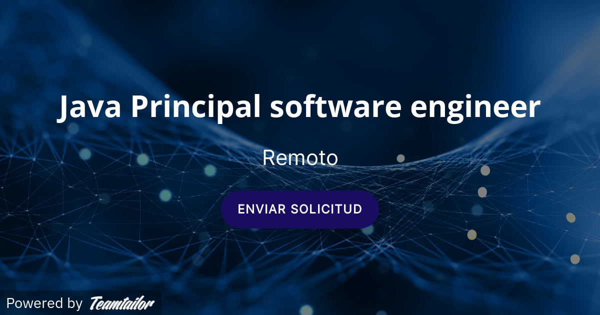 Java Principal software engineer - Valce Talent Solutions