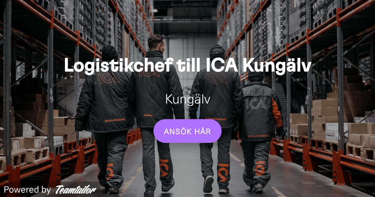 Logistikchef till ICA Kungälv - Ants