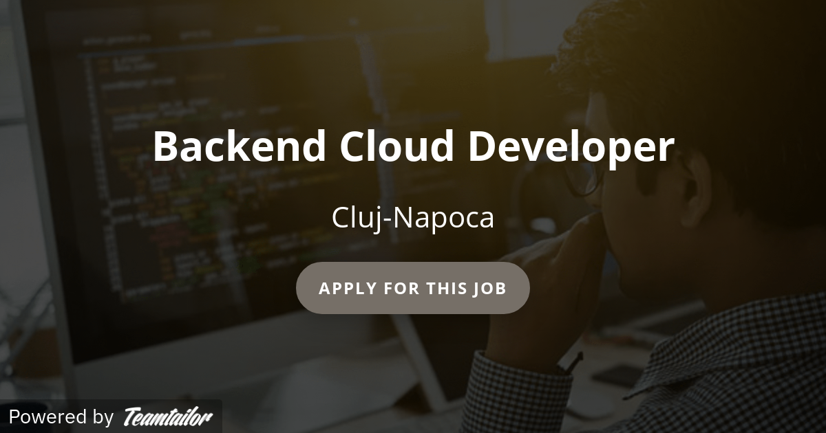 Backend Cloud Developer - Sales Consulting