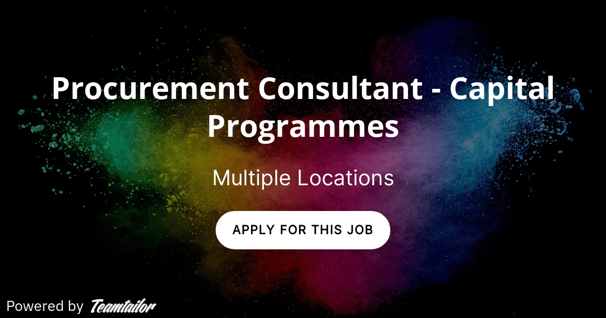 Procurement Consultant - Capital Programmes - Proxima